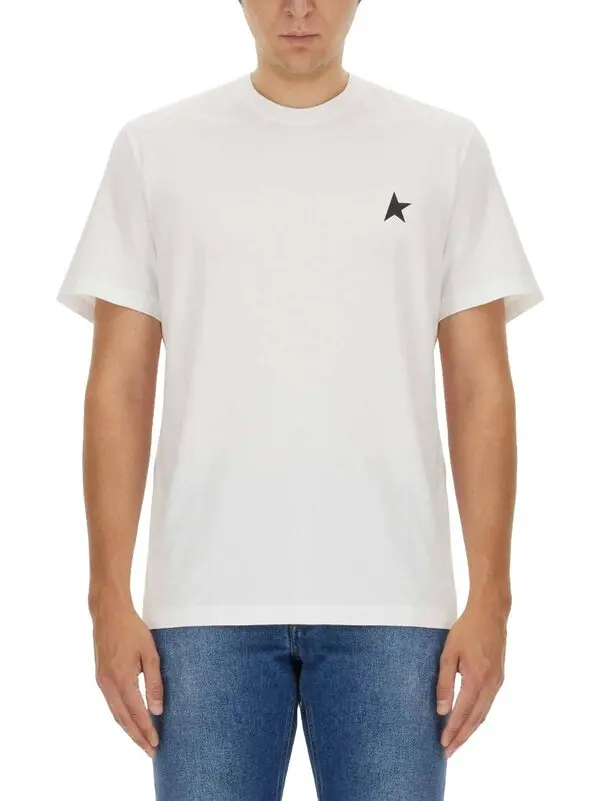 GOLDEN GOOSE T Shirt In Cotone - White