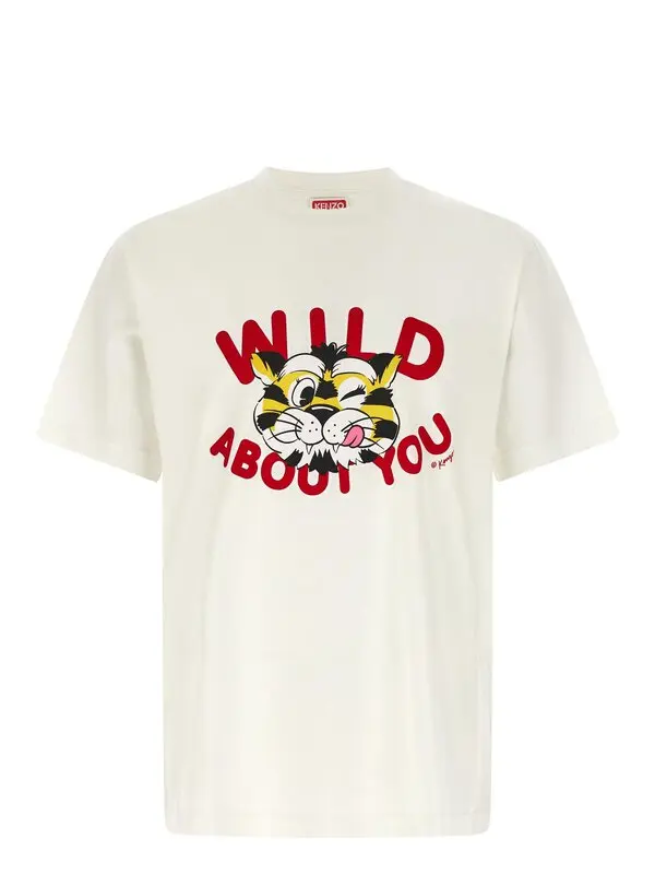 Kenzo Wild Tiger' T Shirt - White