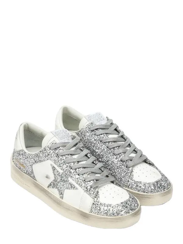 Golden Goose Stardan Glitter Sneakers - White
