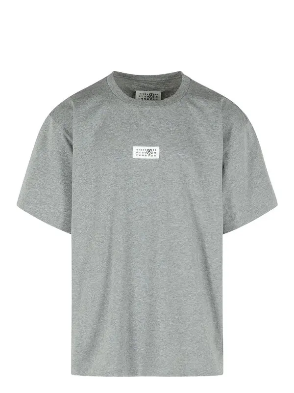 MAISON MARGIELA Gray Cotton T Shirt - Grey