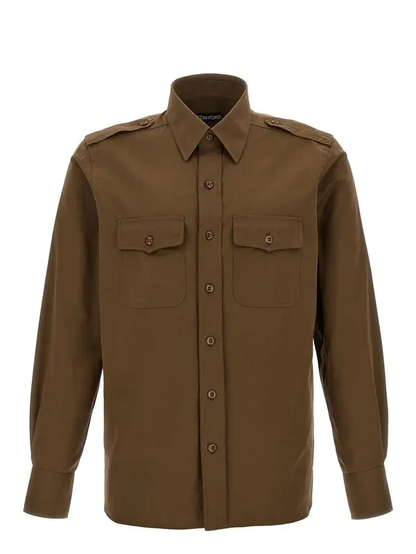 TOM FORD Military' Shirt - Green