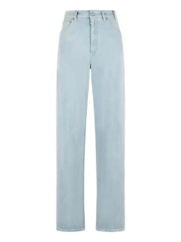 MAISON MARGIELA Cotton Jeans - Light Blue