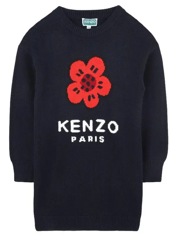 Kenzo Dress With Logo - Blue