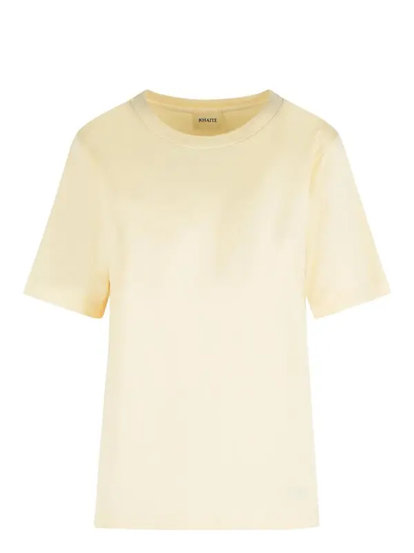 Khaite Silk Jersey T-shirt - Cream
