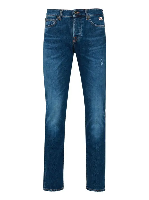 ROY ROGER'S Straight Leg Jeans - Medium Denim