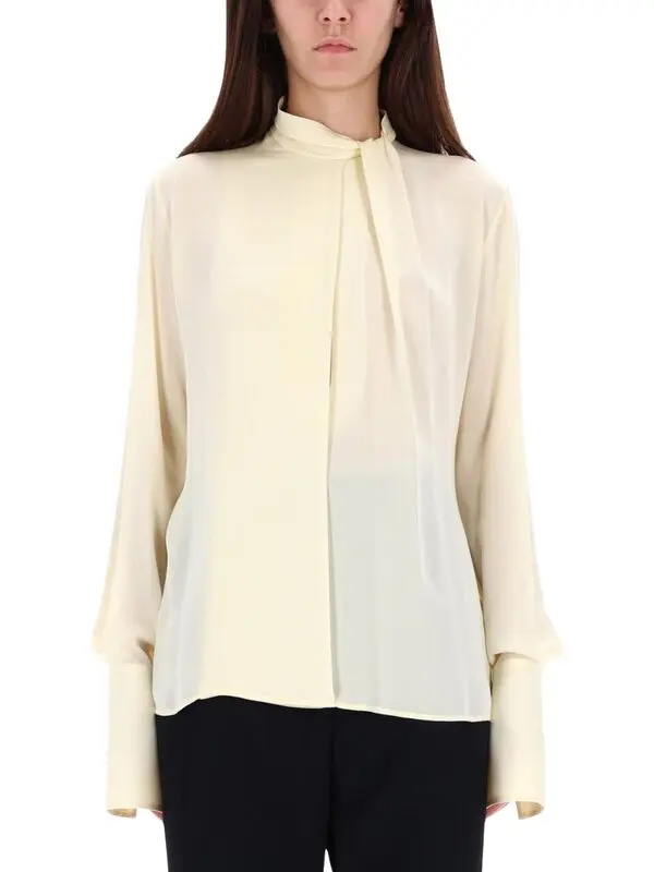 TOM FORD Silk Georgette Blouse - Ivory
