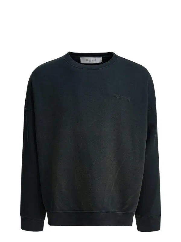 Golden Goose Vintage Effect Crewneck Sweatshirt - Black