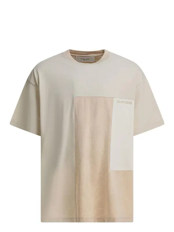 GOLDEN GOOSE Crew Neck T Shirt 'irio - Beige