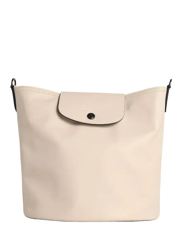 Longchamp Le Pliage Xtra Paper Leather Bucket Bag - Cream