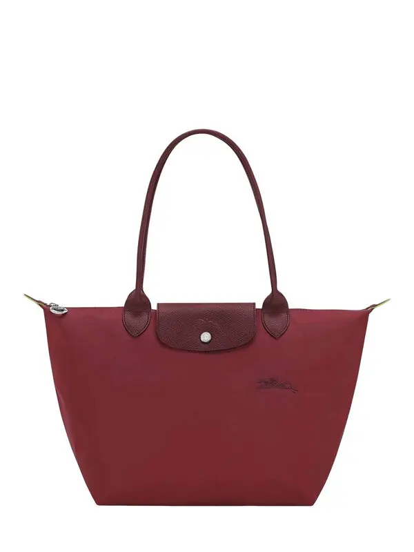 Longchamp Le Pliage Green M Bag - Red