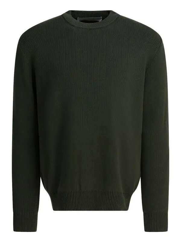 Golden Goose Crewneck Sweater With Appliqu - Green
