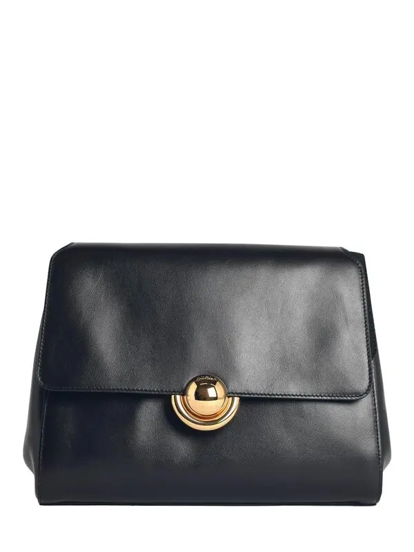 Furla Domus Leather Shoulder Bag - Black