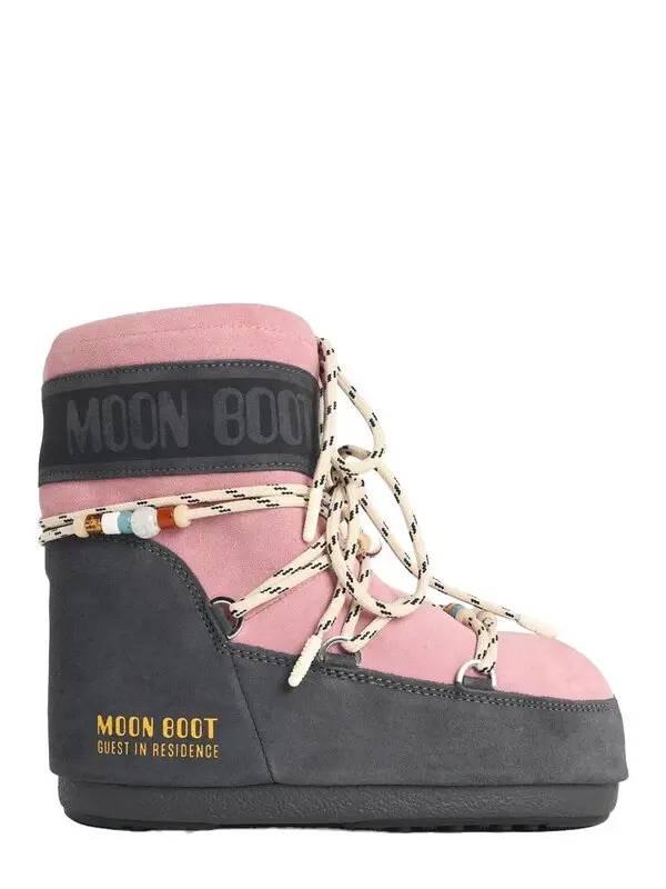 Moon Boot Icon Low Suede Boots - Pink