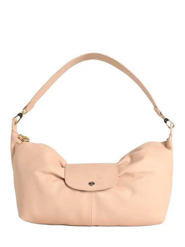 Longchamp Le Pliage Xtra Bow Leather Shoulder Bag - Cream