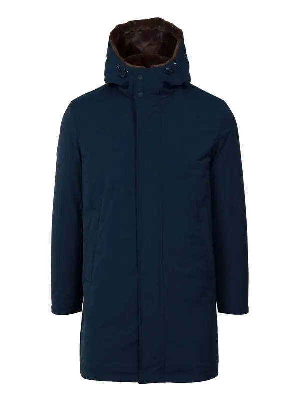 Herno Hooded Parka - Blue