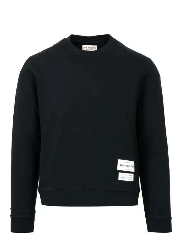 ROY ROGER'S Pullover Crewneck Sweater - Black