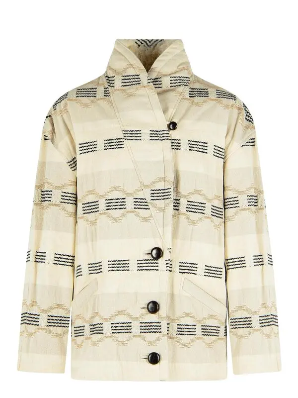 Isabel Marant Quayla Cotton Blend Jacket - Beige