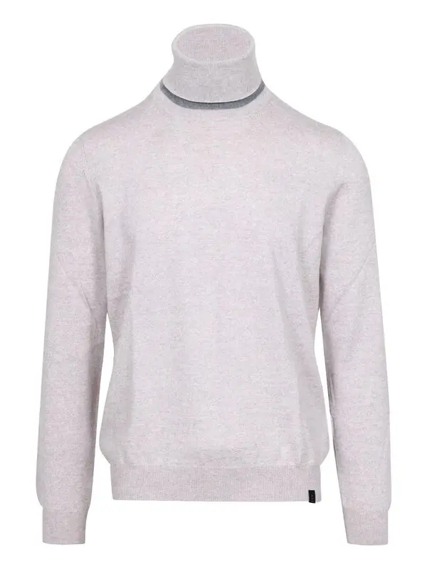 FAY Turtleneck Sweater - Grey