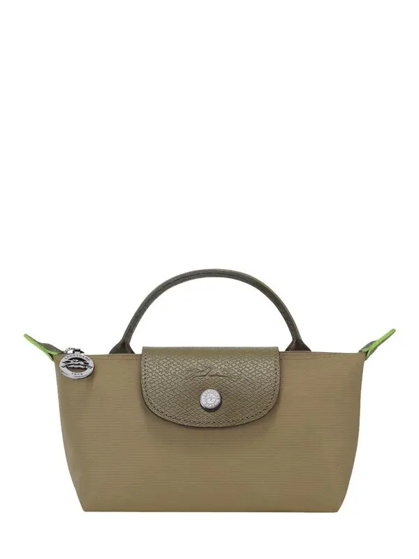 Longchamp Le Pliage Handle Pouch - Green