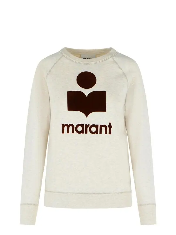 Isabel Marant Cotton Millyny Sweatshirt - Beige