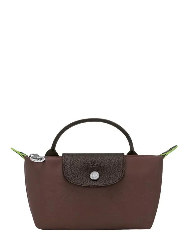 Longchamp Le Pliage Pochette With Handle - Brown
