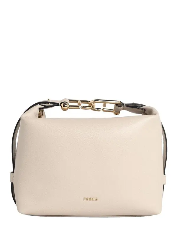 Furla Mini 'tonie' Leather Shoulder Bag - Ivory