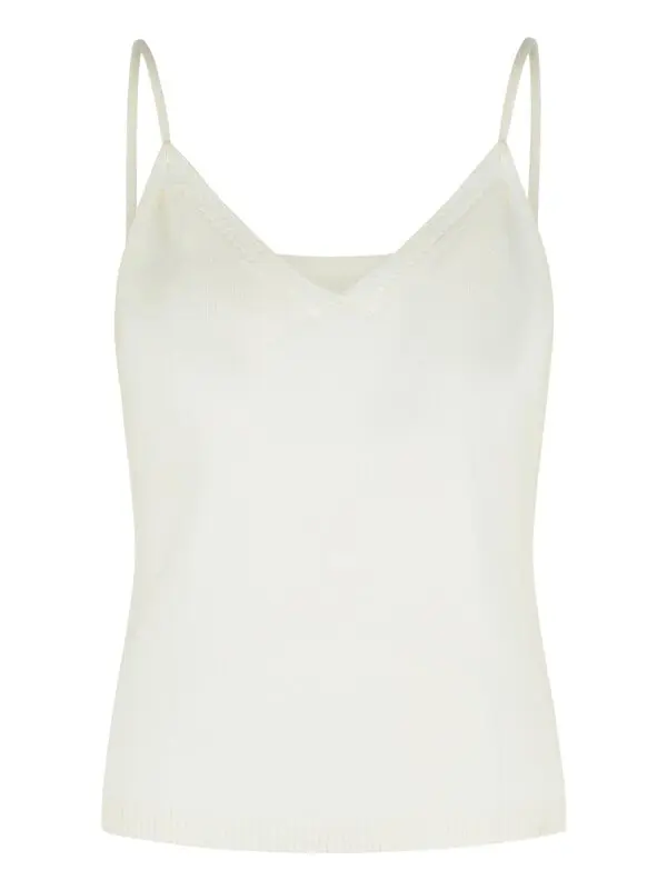 LISA YANG Nala Cashmere Tank Top - Cream