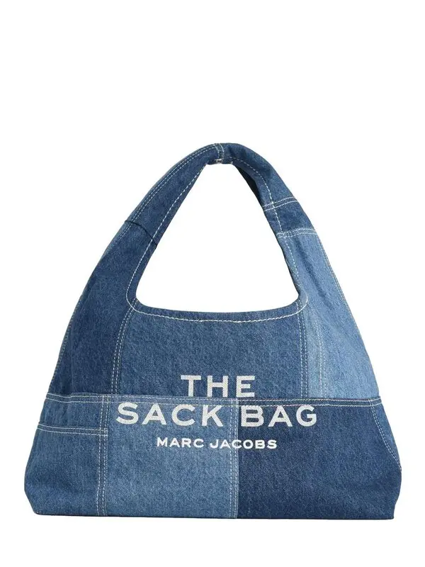 Marc Jacobs The Sack Patchwork Denim Shoulder Bag - Blue