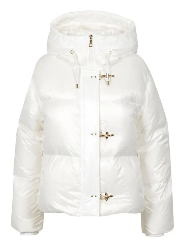 FAY Quilted Down Jacket - White