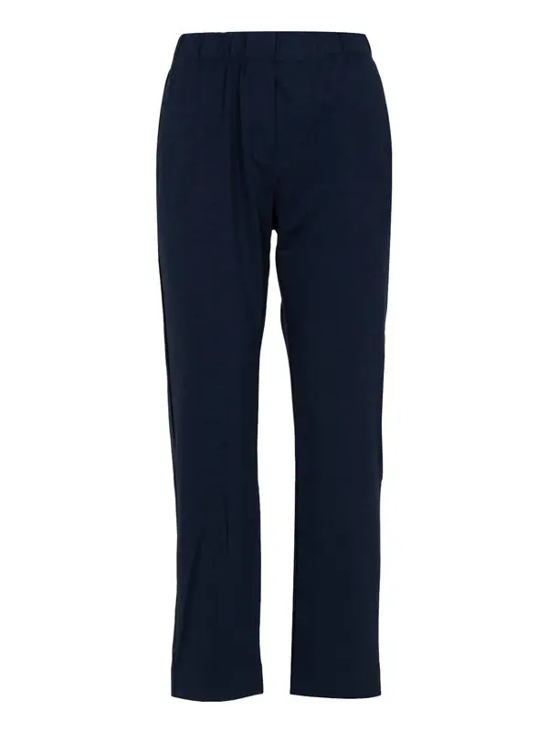 Max Mara Wide Cropped Leg Trousers - Blue