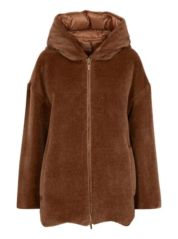 Max Mara Reversible Alpaca And Wool Coat - Camel