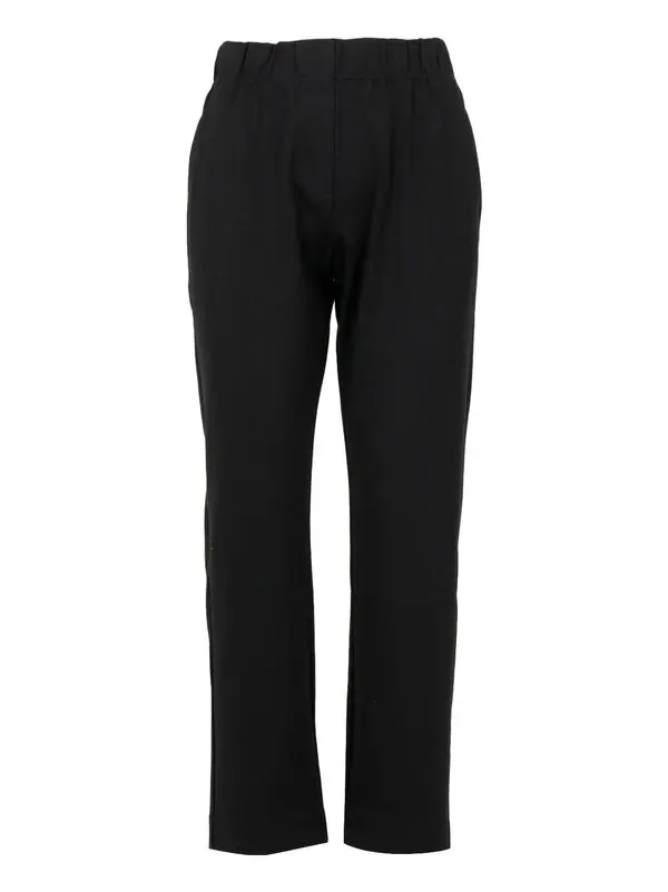 Max Mara Wide-leg Cropped Trousers - Black