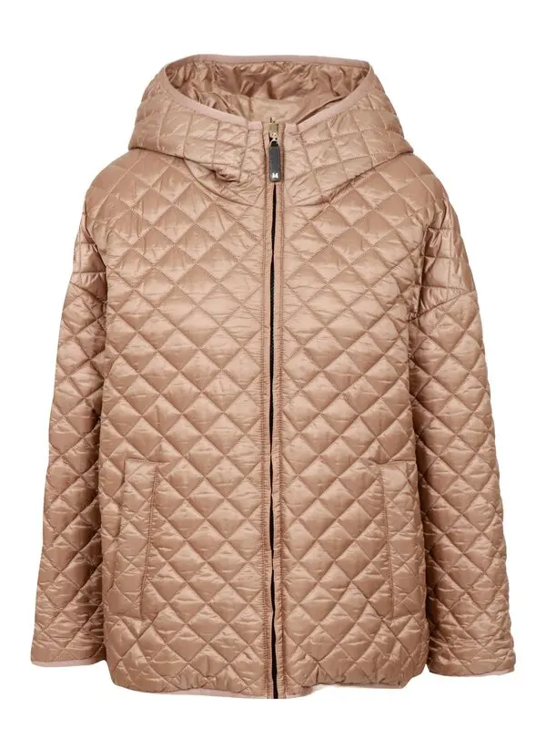 Max Mara Reversible Quilted Coat - Miele