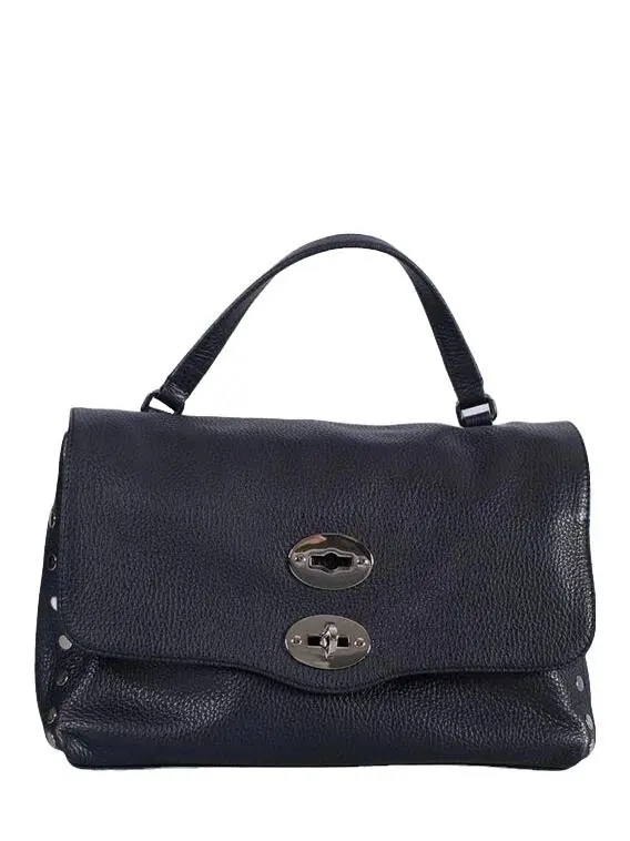 ZANELLATO Postina Daily S Hammered Leather Bag - Blue