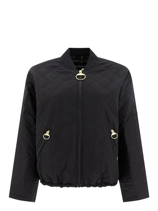 Barbour Emlyn' Quilted Bomber Jacket - Black