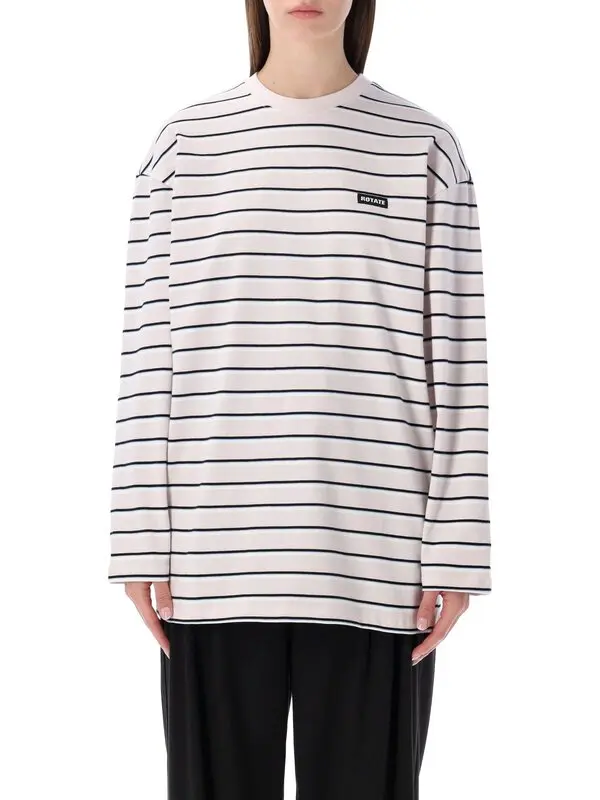 Remain Birger Christensen Long-sleeve T-shirt - Orchid Stripe