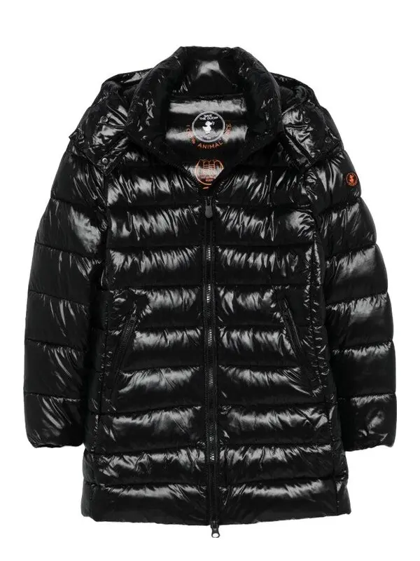 SAVE THE DUCK Marjorie Zip-up Puffer Jacket - Black