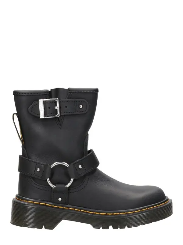Dr. Martens Leather High Leg Boots - Black