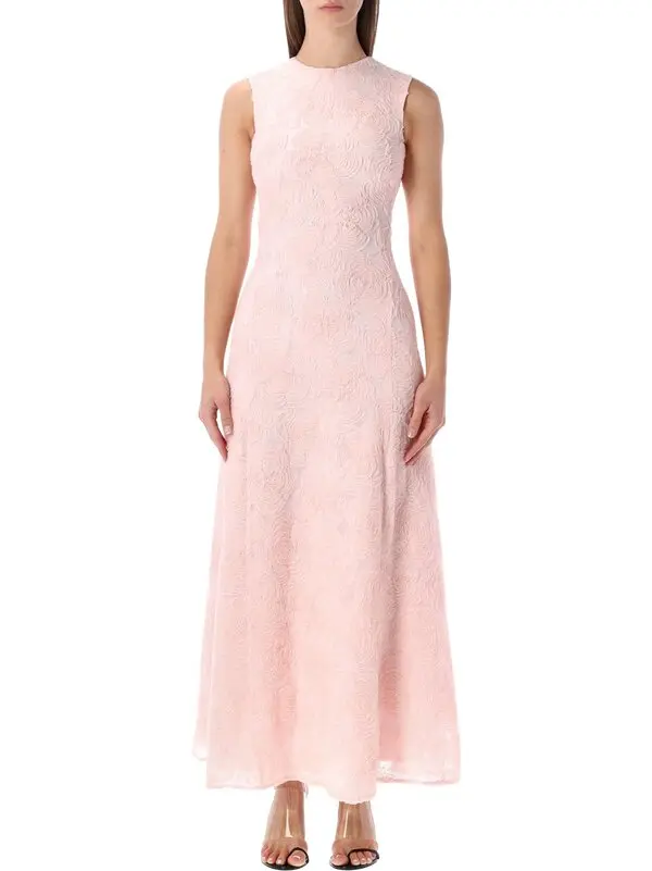 Remain Birger Christensen Mesh Maxi Dress - Orchid Ice