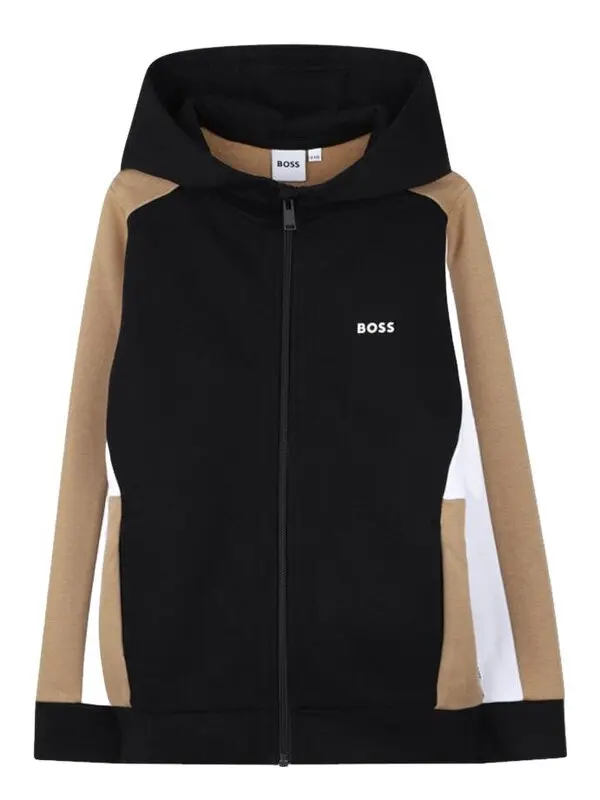 BOSS Hooded Cardigan - Black
