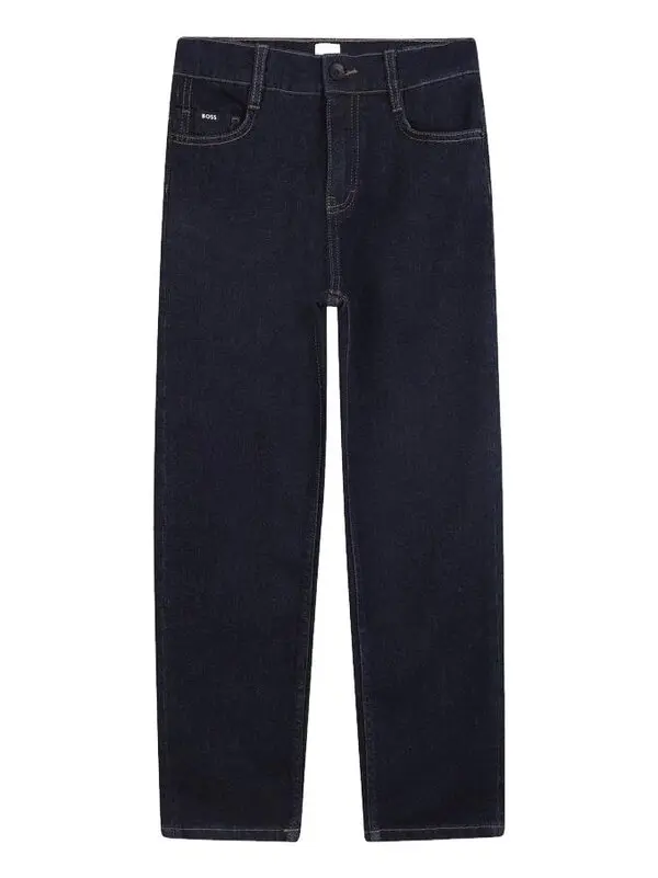 BOSS Straight Leg Denim Pants - Blue