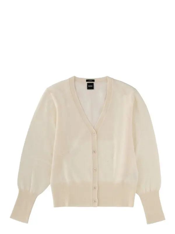BOSS Furvona Cardigan - White