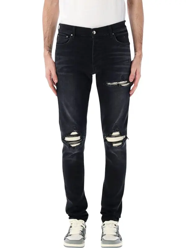 Amiri Mx1 Ultrasuede Jeans - Black
