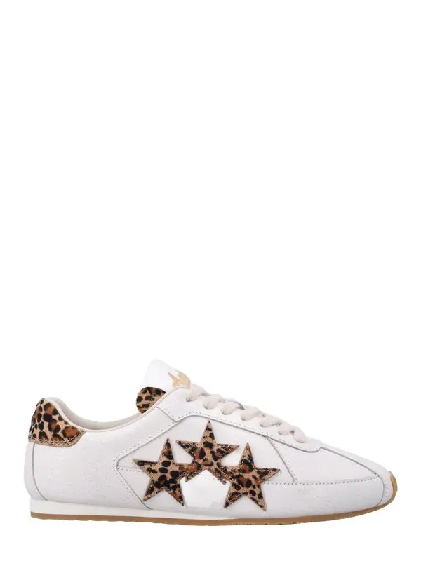 Amiri Pacific Flat Sneakers - Alabaster White + Leo