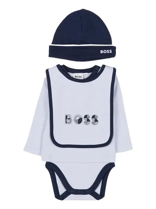 BOSS Bodysuit Set With Hat - Blue
