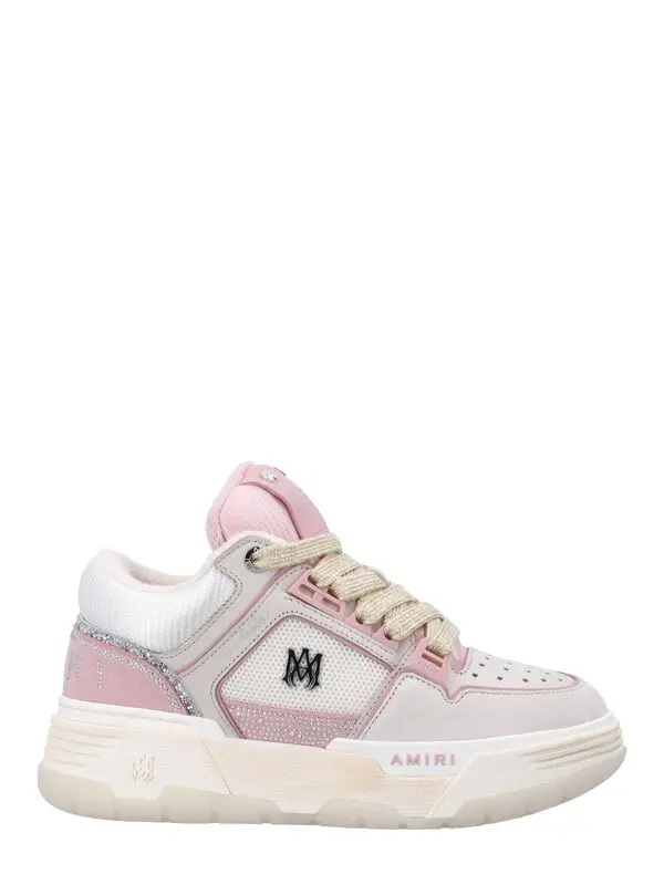 Amiri Ma-1 Crystal Sneakers - Pale Pink