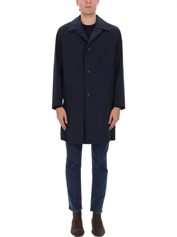 BOSS Cotton-blend C Clark' Coat - Blue
