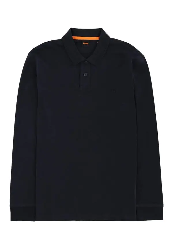 BOSS Long Sleeved Polo Shirt - Blue