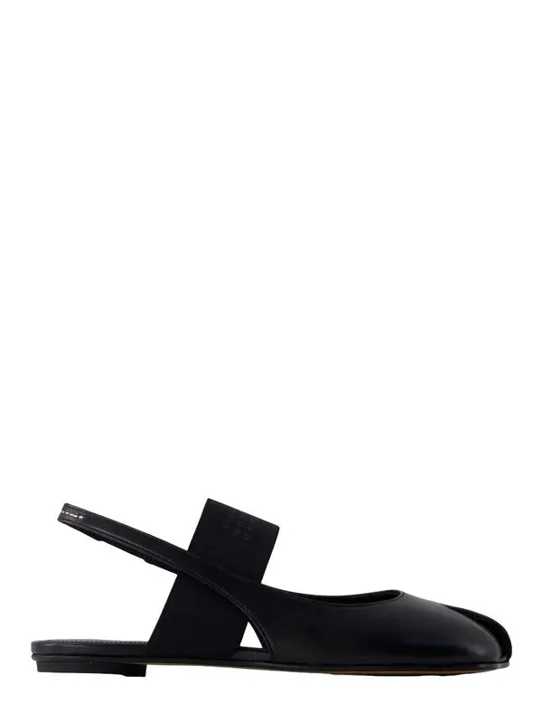 MAISON MARGIELA Leather Slingback Sandals - Black