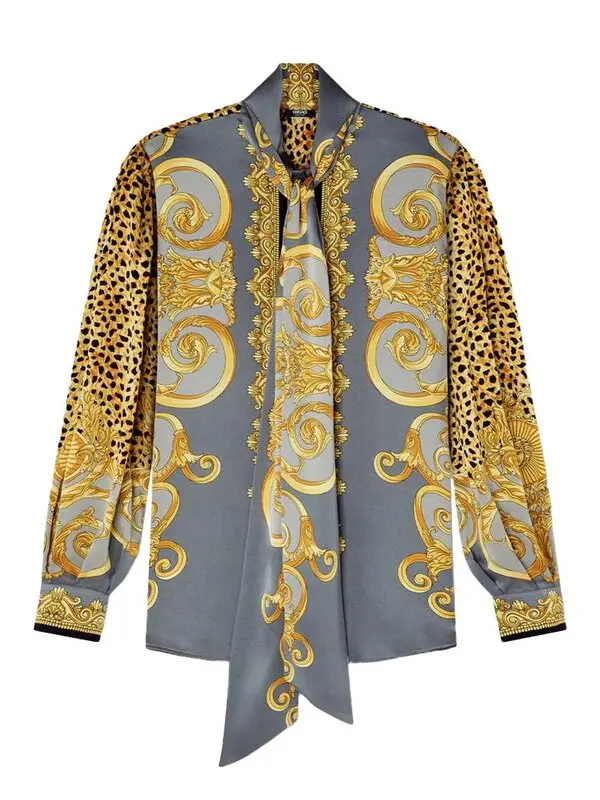 Versace Silk Shirt - Grey